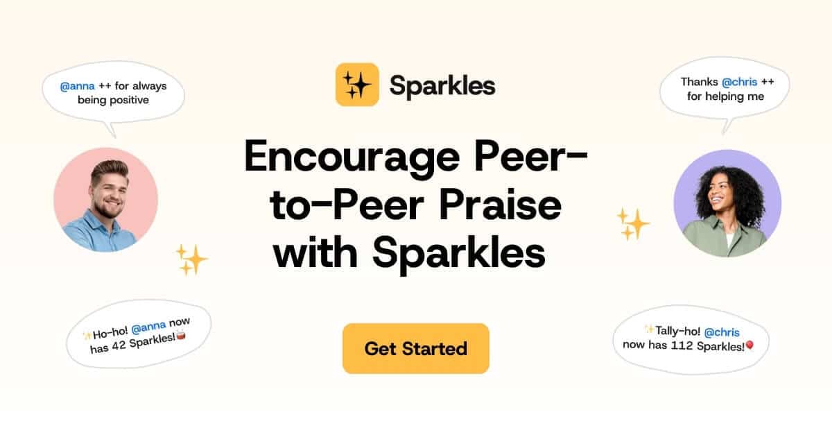 Encourage Peer-to-Peer Praise with Sparkles | Sparkles